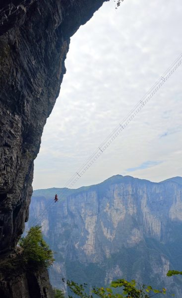 Qixing (Seven Star) Mountain Via Ferrata Sky Ladder Climbing in ...